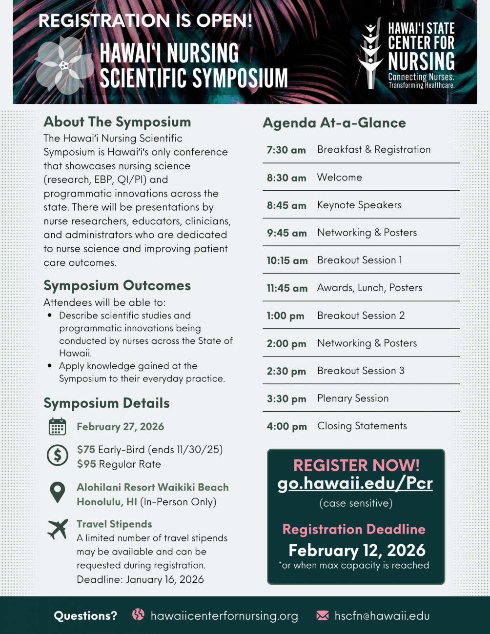 2026 Hawai’i Nursing Scientific Symposium | Hawai‘i State Center for ...